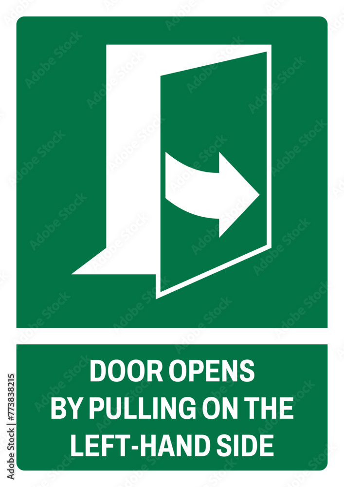 Image vectorielle Stock iso emergency and first aid safety signs door ...