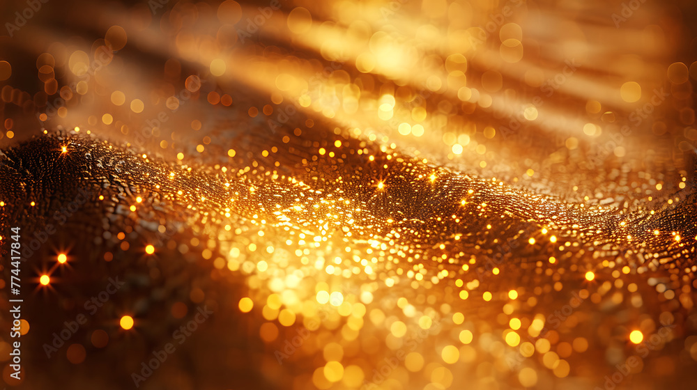 golden background, gold texture, golden surface, Glowing and shiny ...