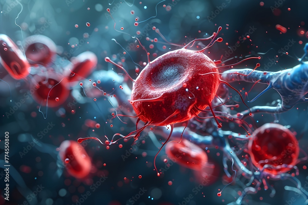 Stock-Illustration „Intricate Three dimensional Rendering of a Red ...