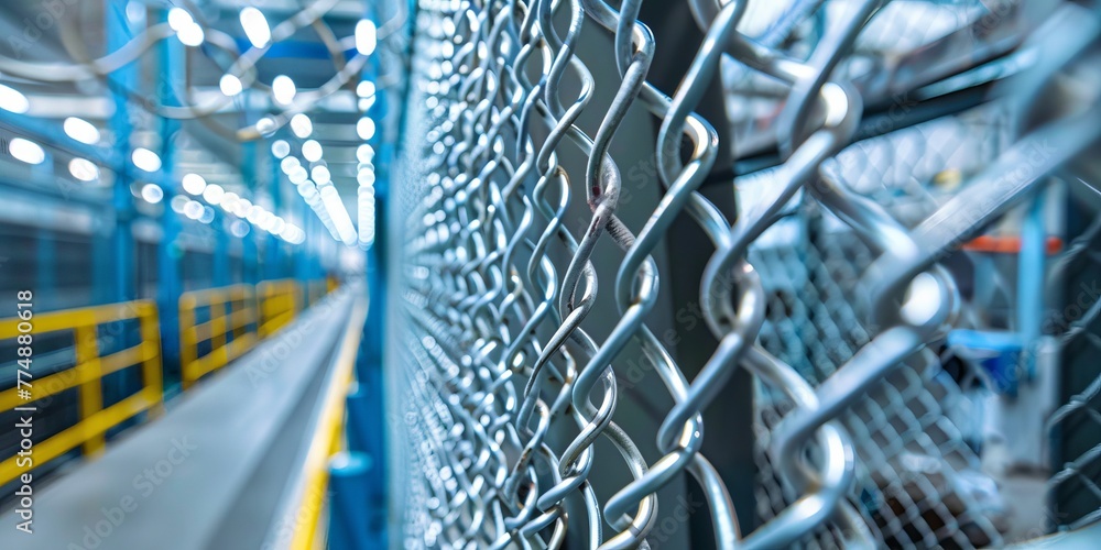 Chain Link Fence Manufacturing Plant: High-speed weaving machines for ...