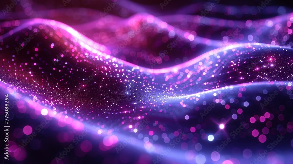 Sparkling neon lights illuminating the lively background with vibrant ...