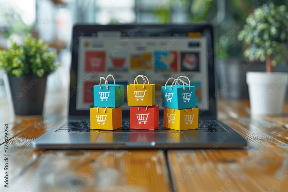 Online ordering, streamline purchases with power of internet. embrace ...