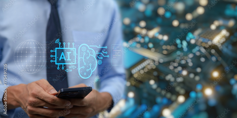 Artificial Intelligence, Ai technology, using technology smart robot AI, artificial intelligence ...