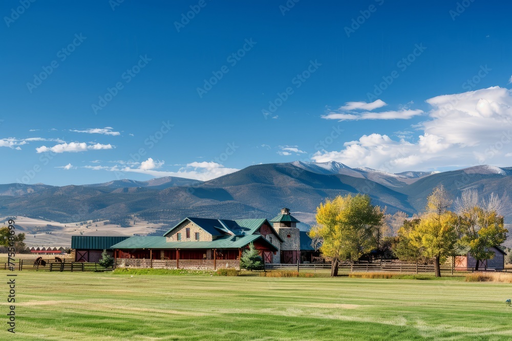 Professional Photography of a Sprawling Ranch Property With Vast Open ...
