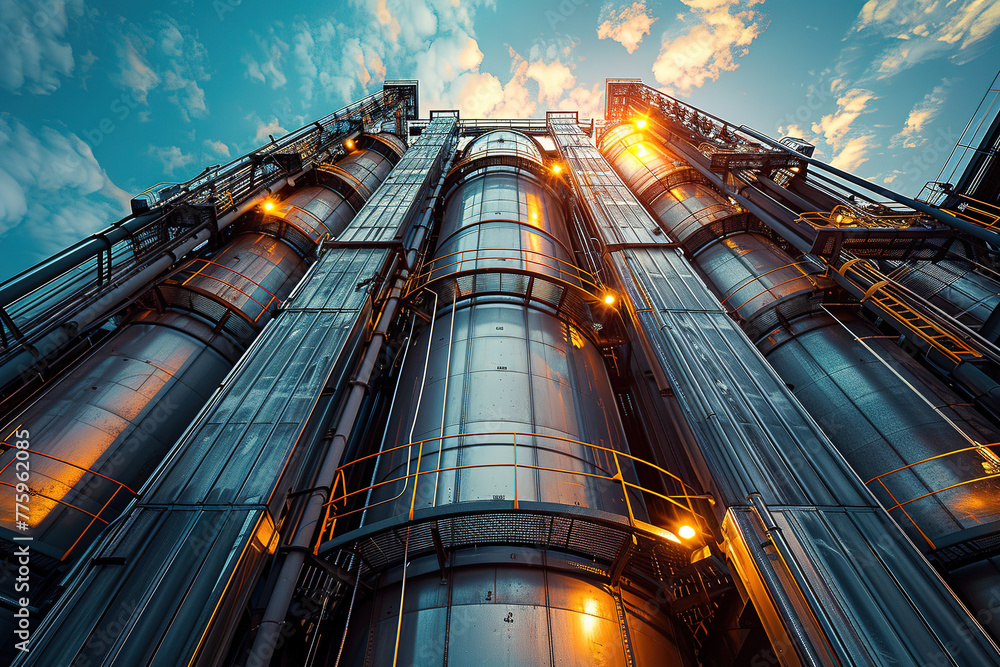 wallpaper of agro storage granary elevator at an agro processing plant ...