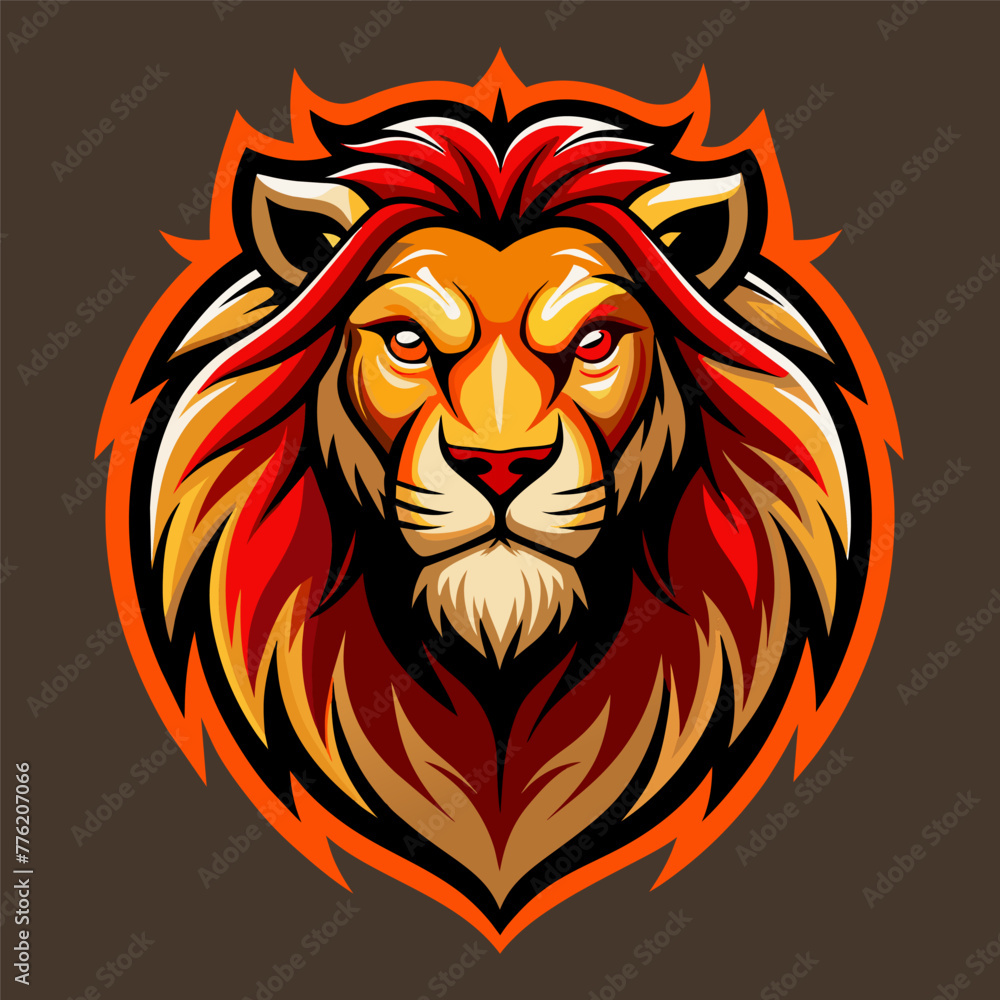 Lion mascot logo icon element vector graphic sign symbol clipart vector ...