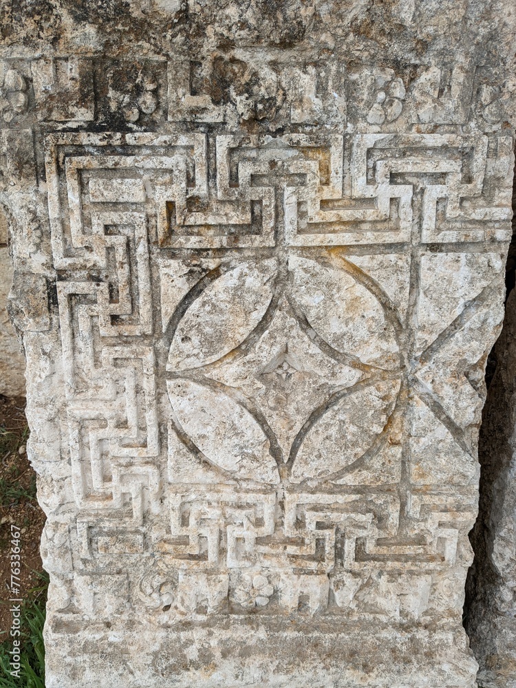 Roman structures in Jerash city,Gerasa, Jordan,historical tiles from ...