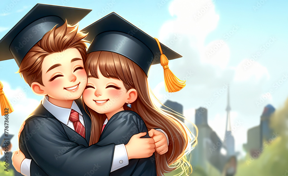 simultaneous ending and beginning: graduates, standing on the threshold ...