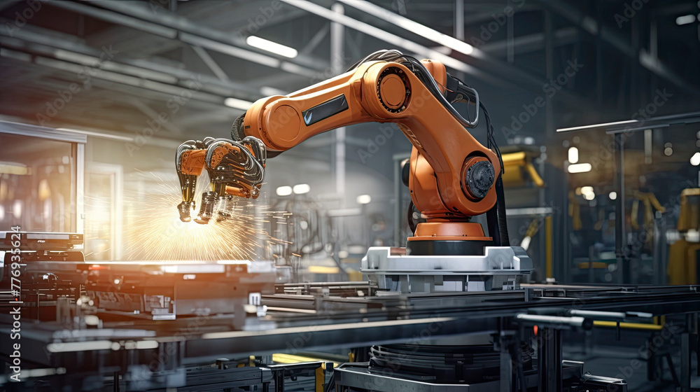 Showcasing the pinnacle of automation, this vibrant image captures an ...