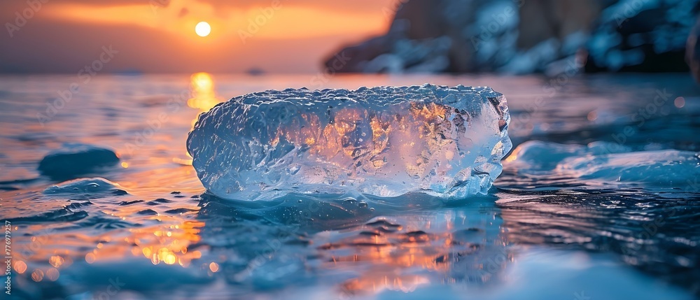 Ice on rock symbolizes resilience and adaptability in the face of ...