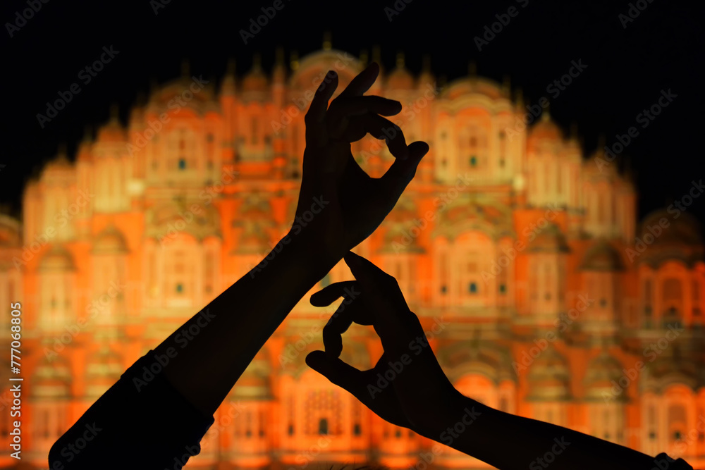 Fun photo of hands that pose like the hand of traditional Indian woman ...
