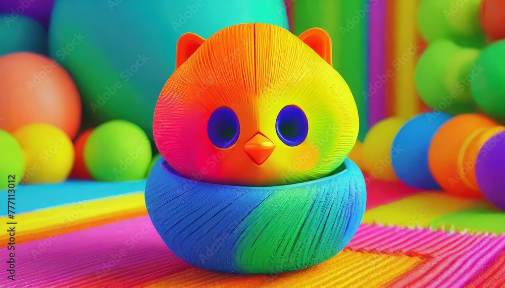 an adorable and engaging baby toy, featuring soft textures, vibrant ...