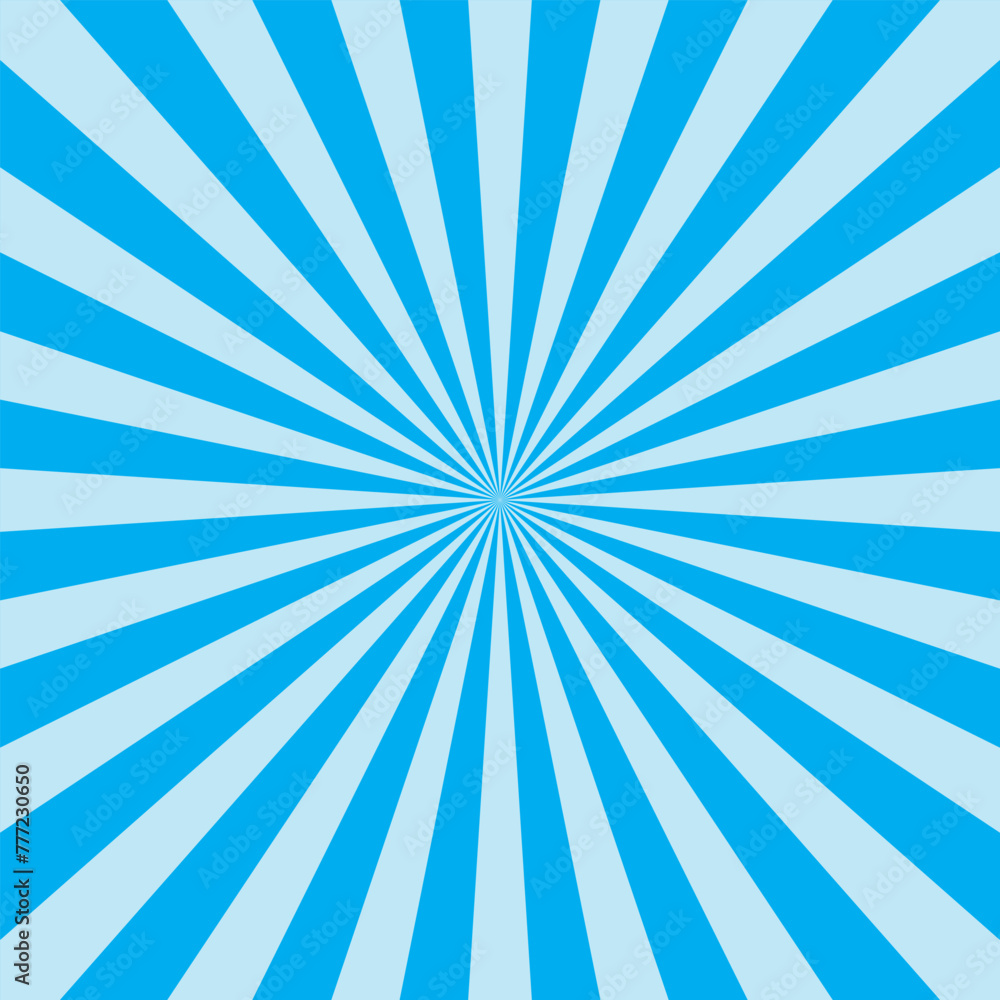 Blue sunburst background. Comics, Retro background. Pop art, comics ...