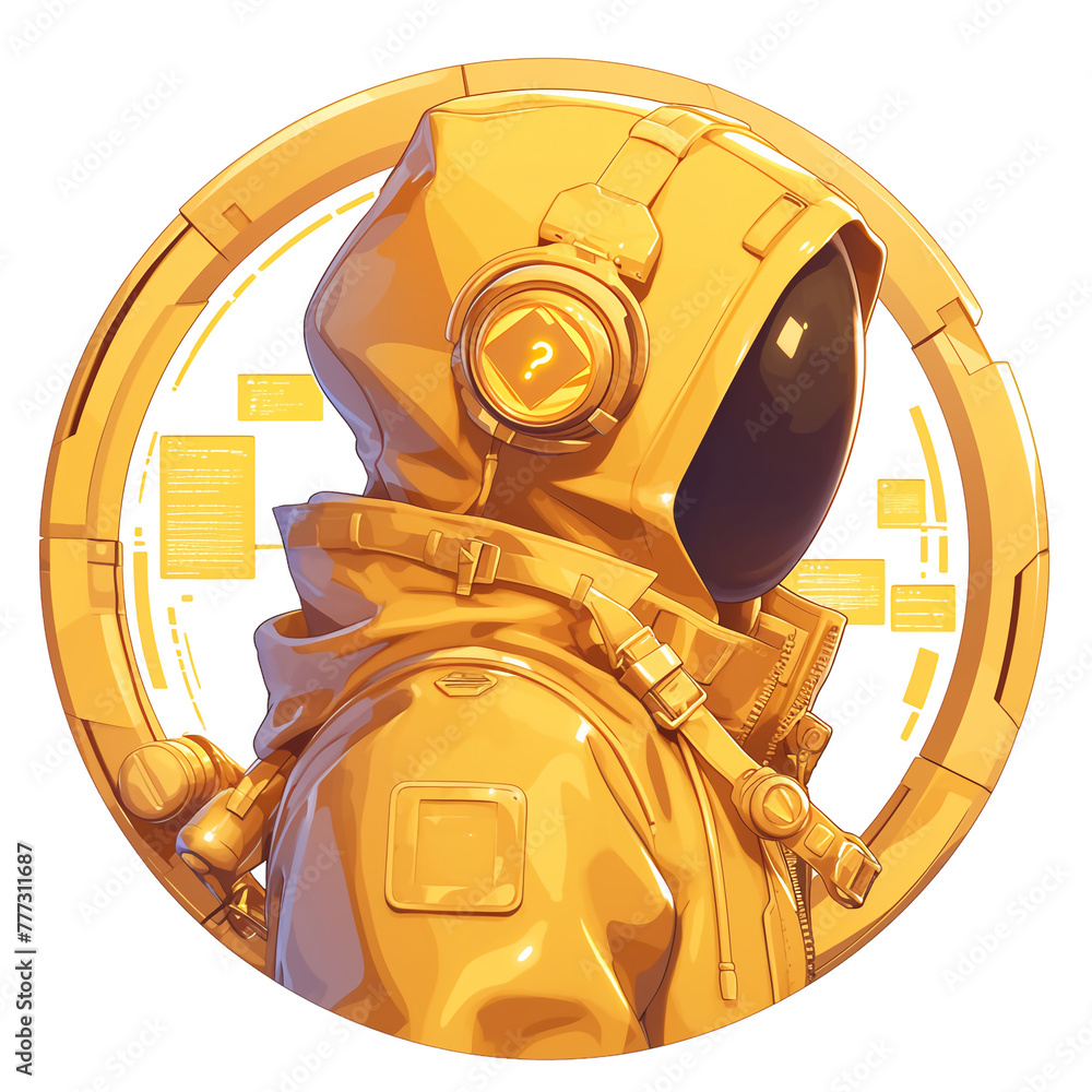 Hacker: Cyberpunk Profile Icon with a Hooded Look, representing Digital ...