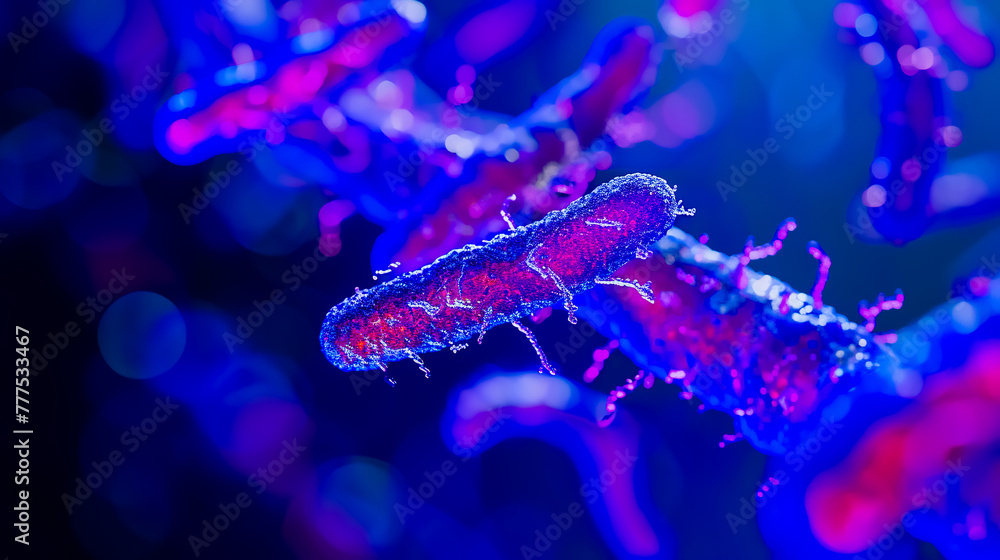 Clostridium botulinum (Latin) - an anaerobic gram-positive bacterium of ...