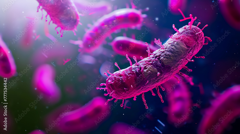 Clostridium botulinum (Latin) - an anaerobic gram-positive bacterium of ...