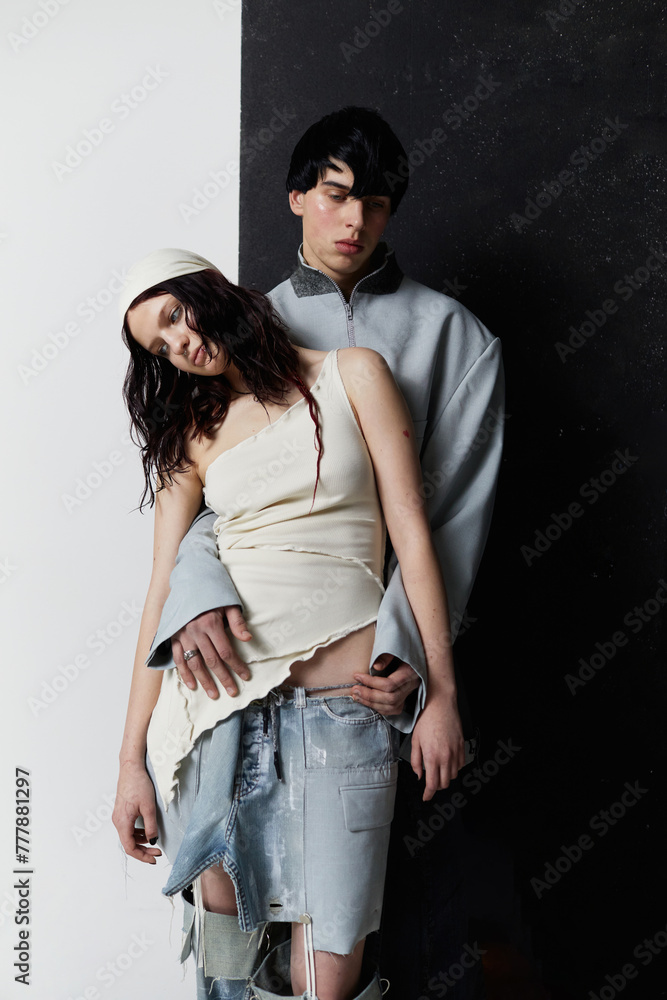 Gen Z Couple Portrait Stock Photo | Adobe Stock