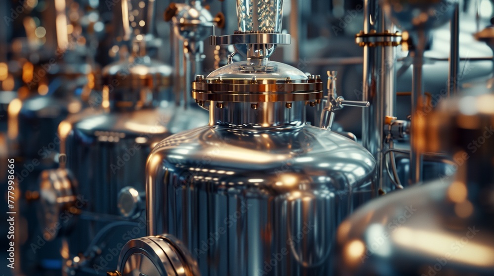 An advanced laboratory setup showcasing the precision fermentation ...