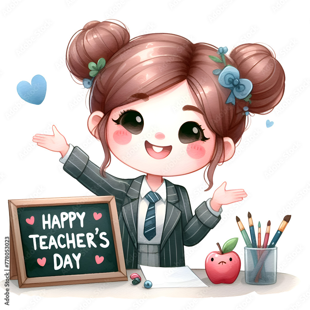 Happy Teacher's Day Clipart, Back to School PNG, School Clipart ...