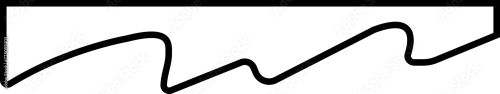 Border shape in outline style editable stock for website design. Vector ...