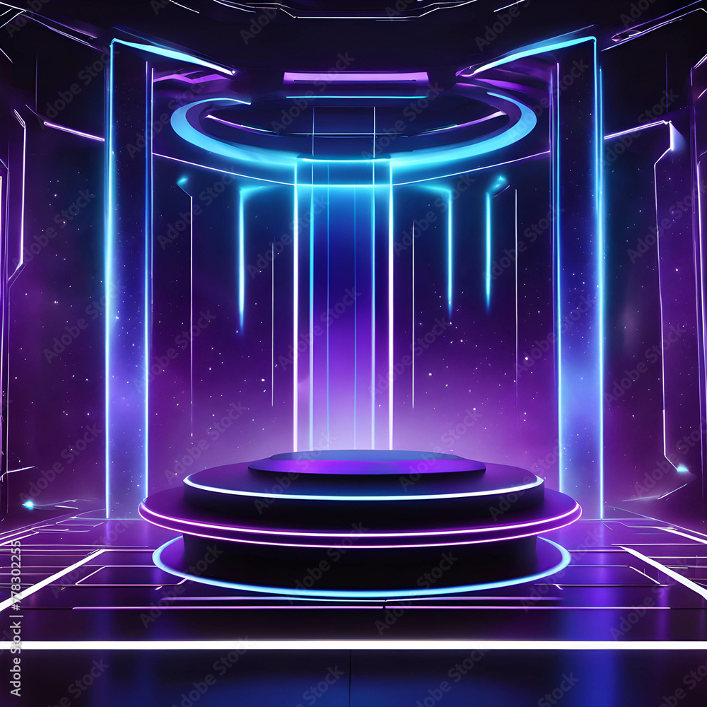 mockup, podium, product presentation, display, showcase, stand ...