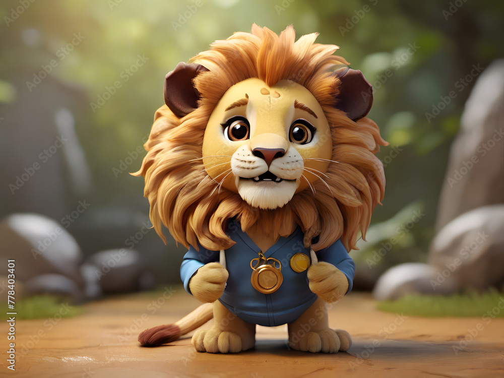 "Whimsical AI: Cute lion Character for Instagram" "Tech-Savvy Serpent ...