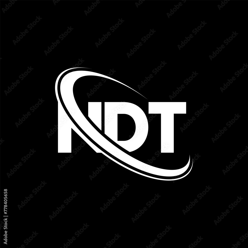 NDT logo. NDT letter. NDT letter logo design. Initials NDT logo linked ...