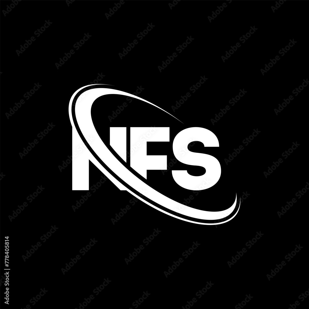 NFS logo. NFS letter. NFS letter logo design. Initials NFS logo linked ...