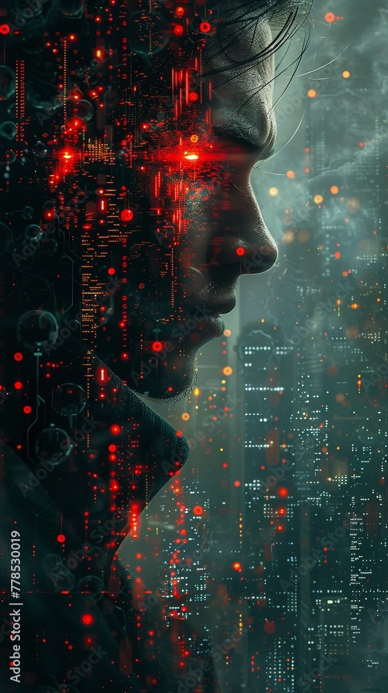 Ilustración de Stock Design a cryptic desktop wallpaper, filled with ...