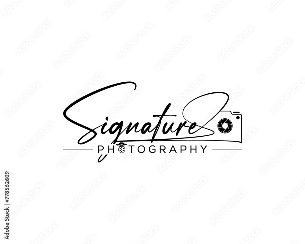 Signature photography vector logo Font Calligraphy Logotype Script Font ...