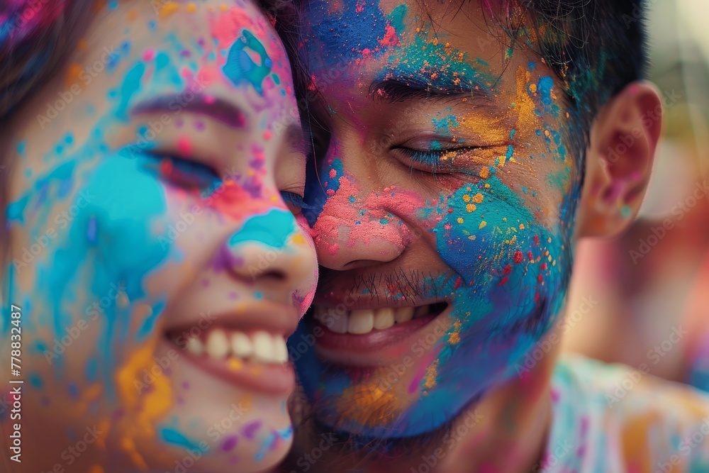 Songkran splashing water during Water festival Bangkok, Thailand summer ...