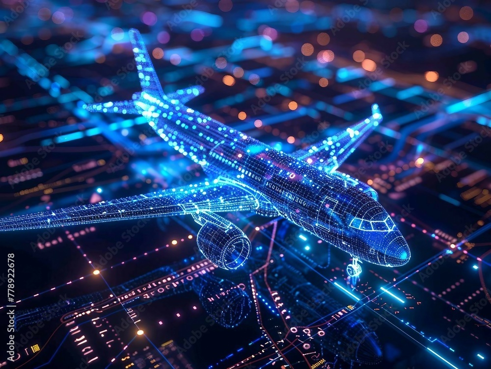 smart digital airplane , artificial intelligence in aviation technology ...