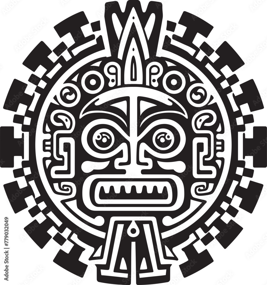 Vector Designs Inspired by Ancient Aztec Drawings Timeless Aztec ...