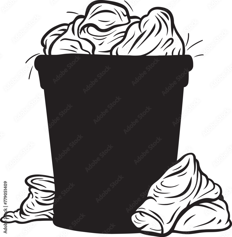 Waste Sorting Logo Sorting for a Sustainable Future Garbage Bin Icon ...