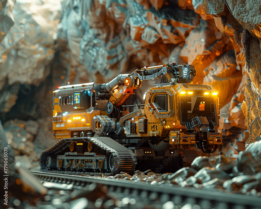 Advanced Drilling Robot, Proteus Armor, Subterranean World, Geological ...