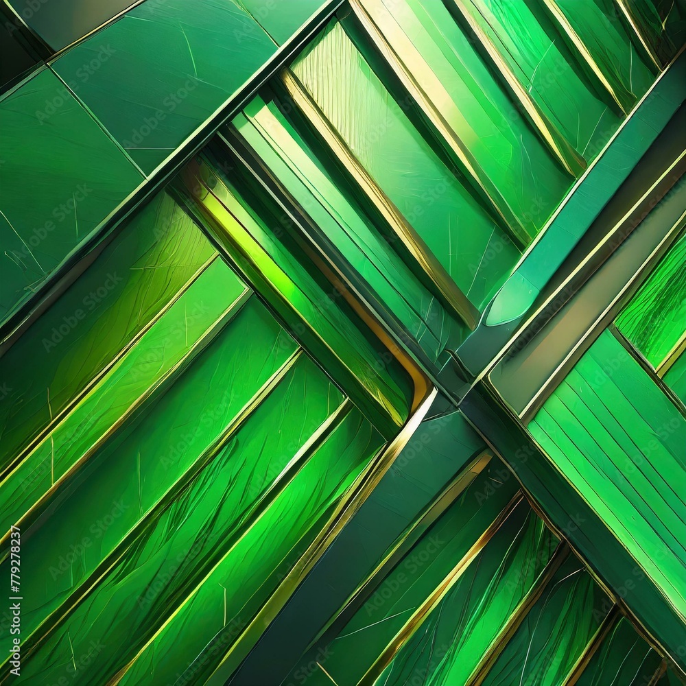 a green panel design with sleek lines and dynamic shapes. Experiment ...