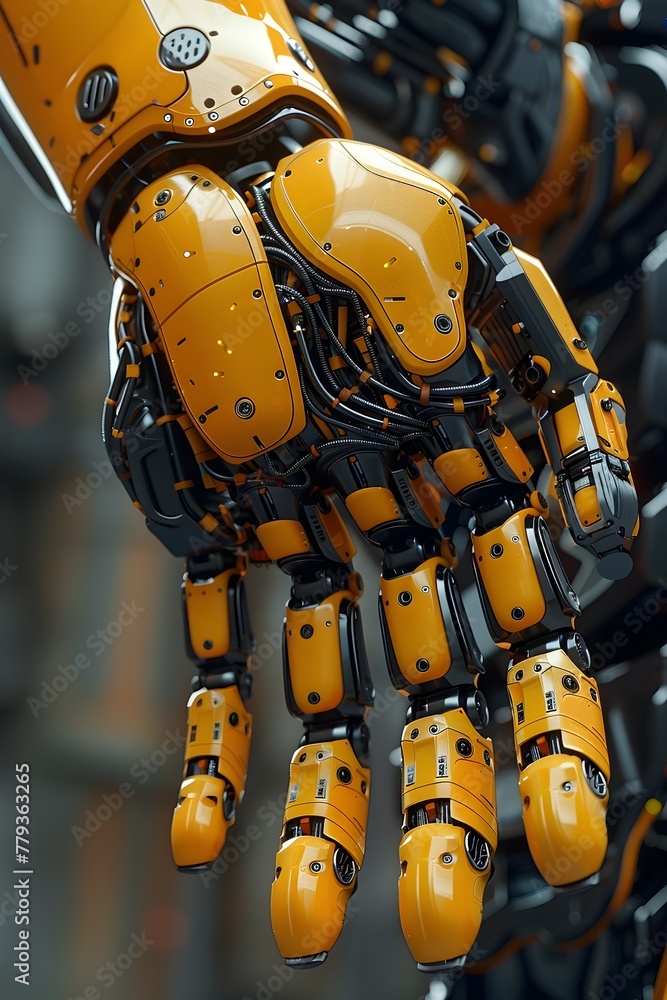 Robotic Manipulator Hand Showcasing Advanced Engineering and Design ...