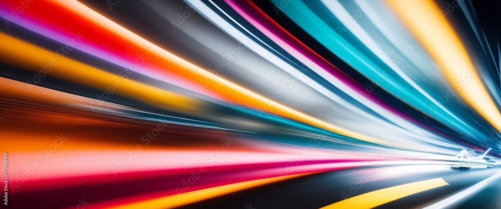Dive into a world of speed and color with this dynamic motion ...
