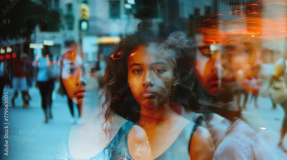 Bridging Divides: A collage of girls from different racial backgrounds ...