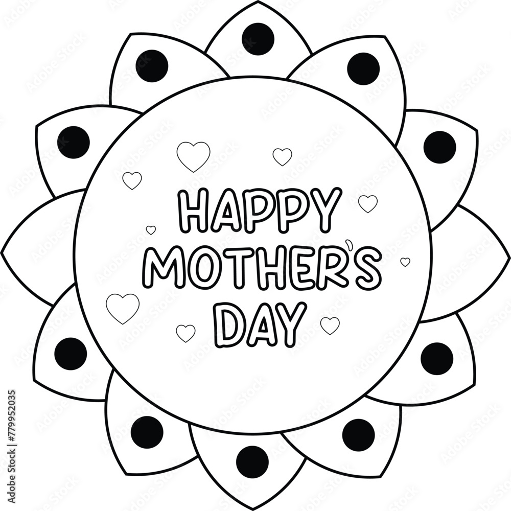 Mothers day motivational coloring pages. Quotes coloring pages vector ...