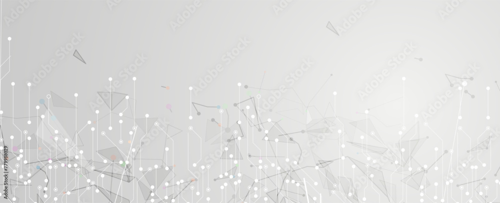 The abstract technology background for science and business ...