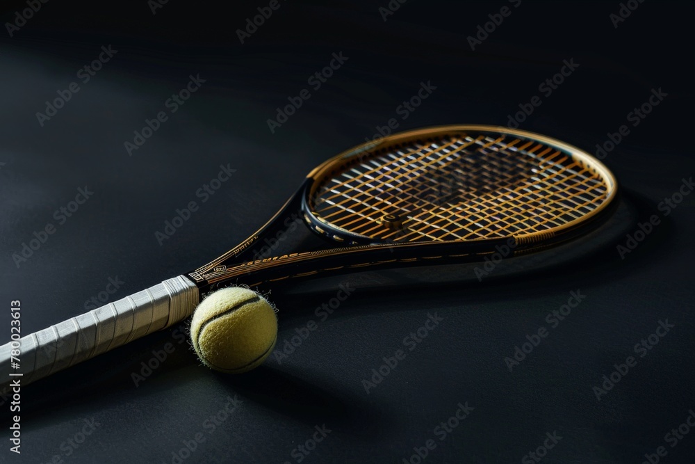 Game on Ball and tennis racket the essentials for a thrilling match ...