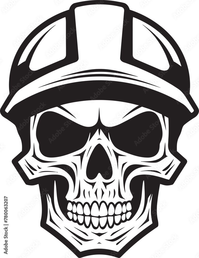 Scaffold Skull Sentinel: Construction Worker Vector Logo Skull ...