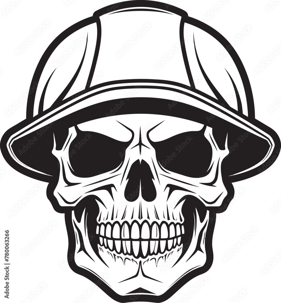 Scaffold Skull Sentry: Worker Emblem Design Skull Safety Sentinel ...