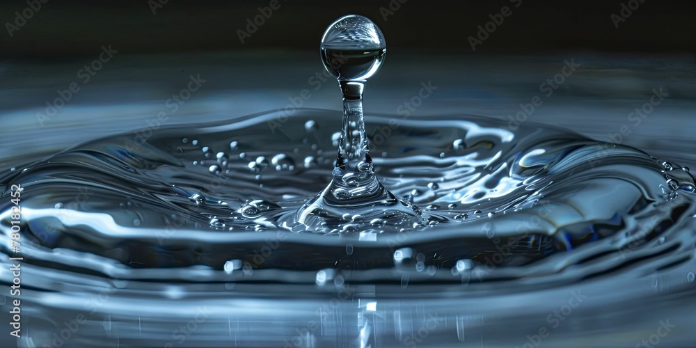 Capturing the intricate surface tension dynamics of a water droplet ...