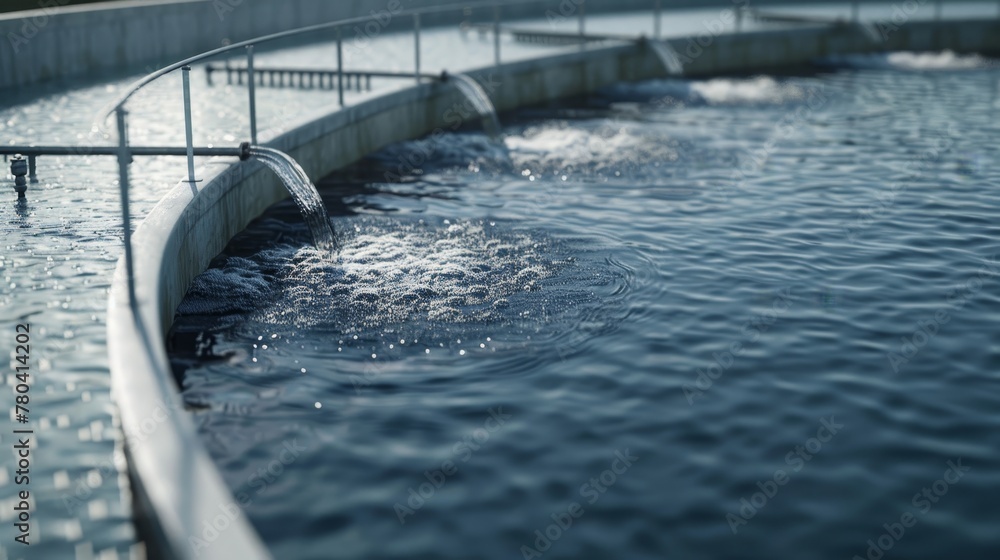 Stock-Illustration „Clean Water Supply, Reservoirs, Intake Screens ...