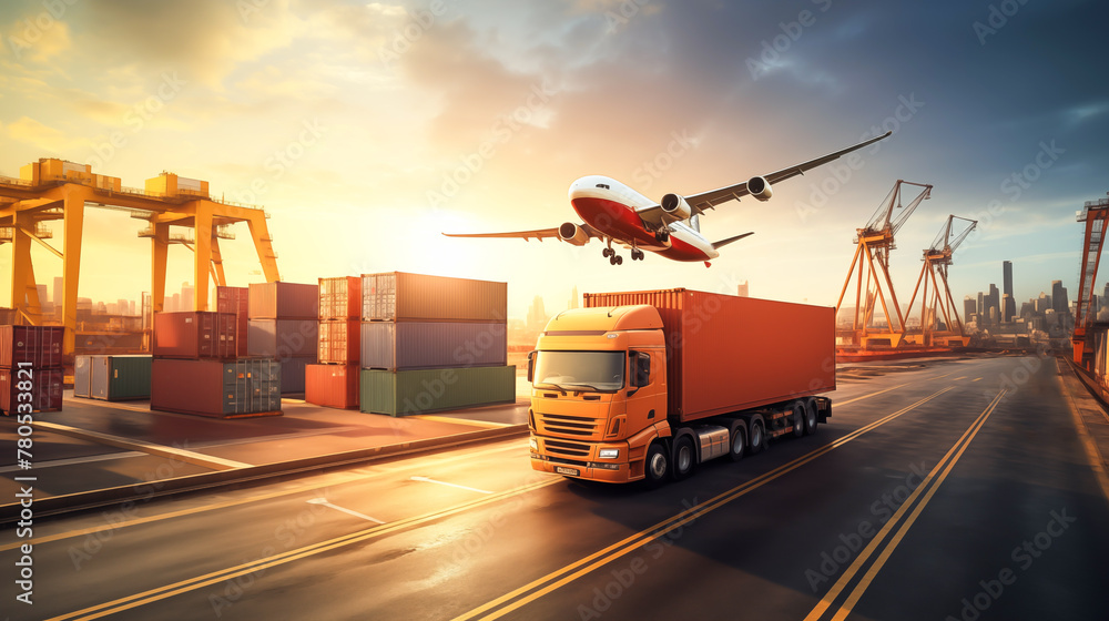 Global Logistics international delivery concept. Smart logistics and ...