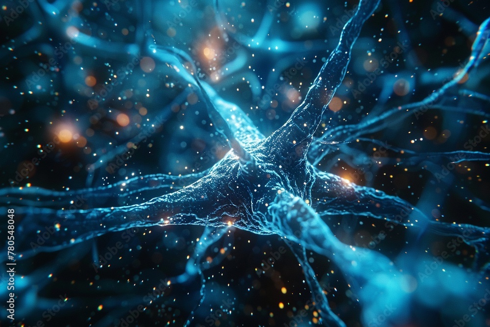 Brain Visualize the complex web of neural connections within the brain ...