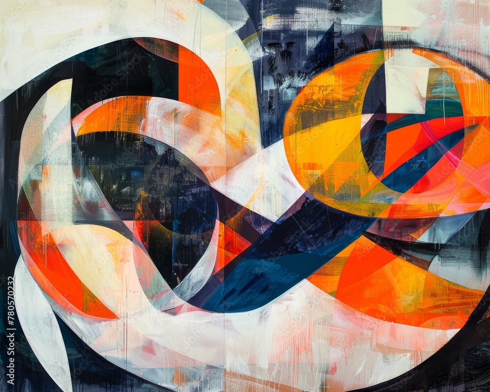 Step into a world of abstract art where bold colors, intriguing shapes ...