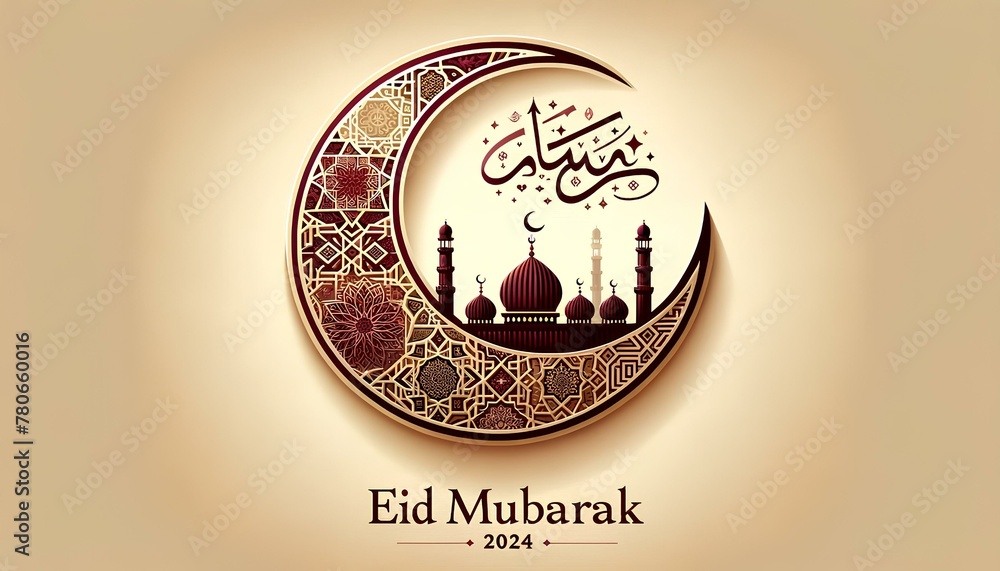 Eid-Al-Fitr 2024 Greetings Stock Illustration | Adobe Stock